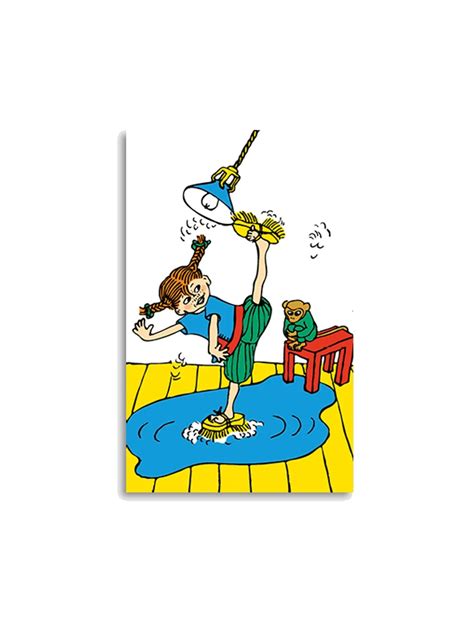 Leinwand Pippi Langstrumpf Putzt Astrid Lindgren