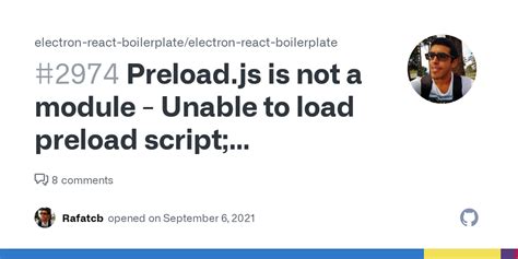 Preloadjs Is Not A Module Unable To Load Preload Script Unexpected
