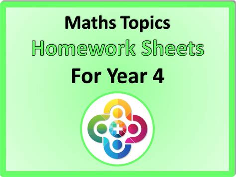 Maths Homework Year 4 Teaching Resources