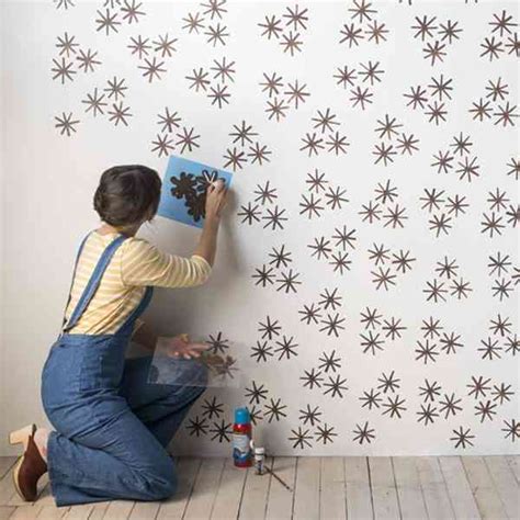 DIY cómo pintar una pared con estarcido