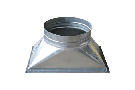 Переход с прямоугольного на круглое сечение Вентека тип 1 - 300x300 ...