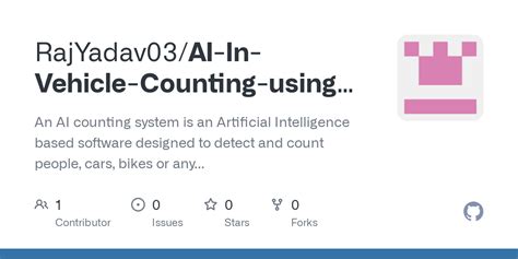 Github Rajyadav Ai In Vehicle Counting Using Opencv An Ai Counting