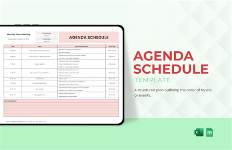 Free Editable Agenda Templates In Excel To Download