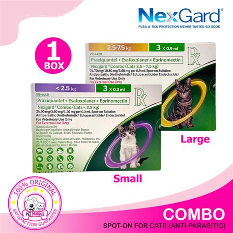 Nexgard Combo Spot On For Cats Anti Parasitic 1 Box Lazada Ph