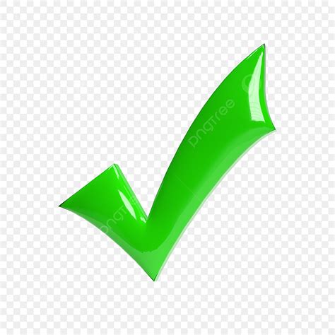 Check Mark Symbol Clipart Vector 3d Realistic Check Mark Symbol Icon