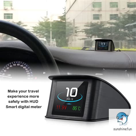 เครื่องสแกนเนอร์รถยนต์ P10 Hud Head Up Display Obd 2 Shopee Thailand