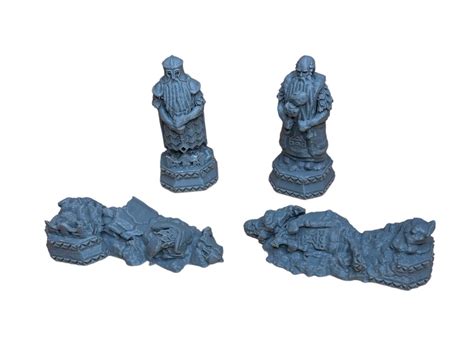 Dwarven Statues Kingdom Of Durak Deep Mesbg Dwarf Terrain Rpg Dnd