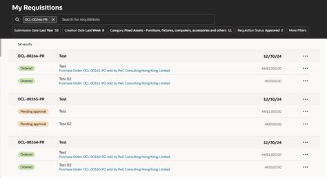 Search Issue In Rssp My Requisitions — Cloud Customer Connect