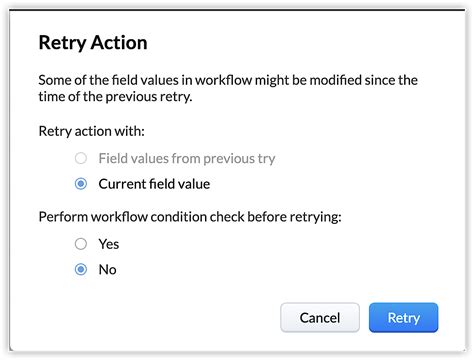 Updates In Workflow Rules Retry Failed Actions From Workflow Reports