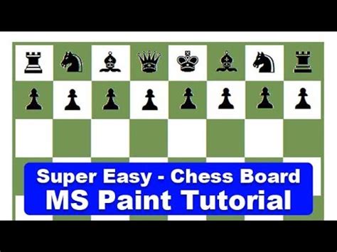 Super Easy Method To Create Chess Board In Microsoft Paint MS Paint Tutorial YouTube