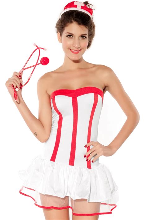 Women Sexy Europe And The United States Dress Corset Cosplay White Sexy