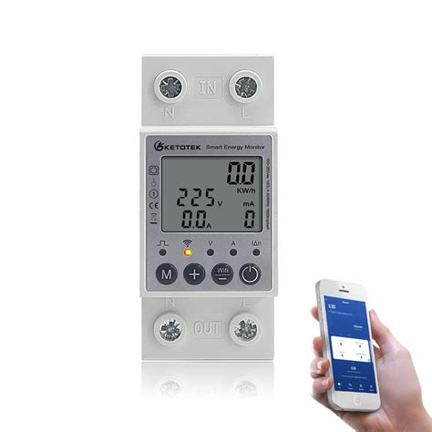 Ketotek Smart 1 Fase Stroommeter Din Rail Digitale Lcd Energiemeter Kwh