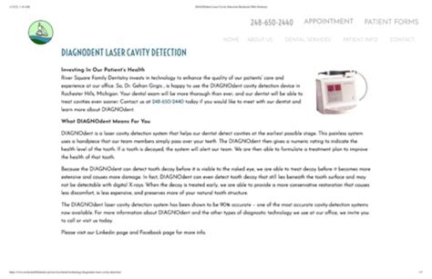 Diagnodent Laser Cavity Detection Rochester Hills Dentistry