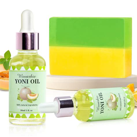Amazon 3 PCS Yoni Oil Yoni Bar Soap Set For Women PH Balance