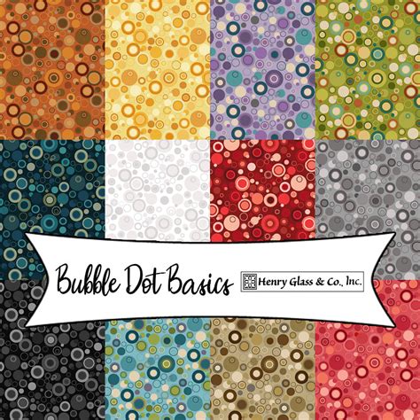 Bubble Dot Basics By Leanne Anderson For Henry Glass Fabrics Fort