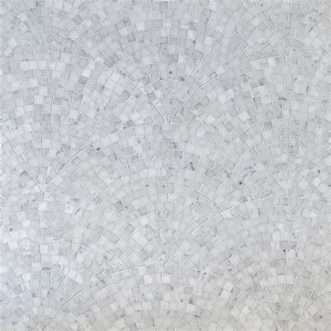 Fan Bianco Stone Mosaic Artsaics