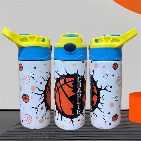 Basketball Water Bottle Etsy