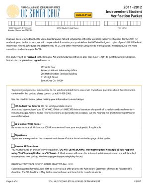 Fillable Online Financialaid Ucsc Uc Santa Cruz UCSC Financial Aid Financialaid Ucsc Fax