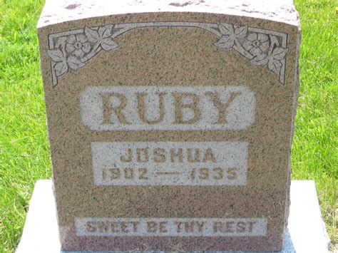 Joshua Ruby 1902 1935 Mémorial Find A Grave