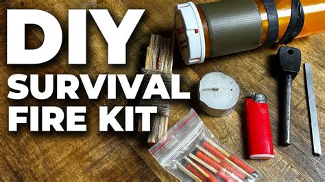 Diy Bushcraft Survival Fire Kit Hack Youtube