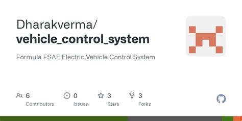 GitHub Dharakverma Vehicle Control System Formula FSAE Electric