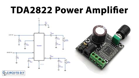 Tda2822 Audio Amplifier Circuit Circuit Diagram