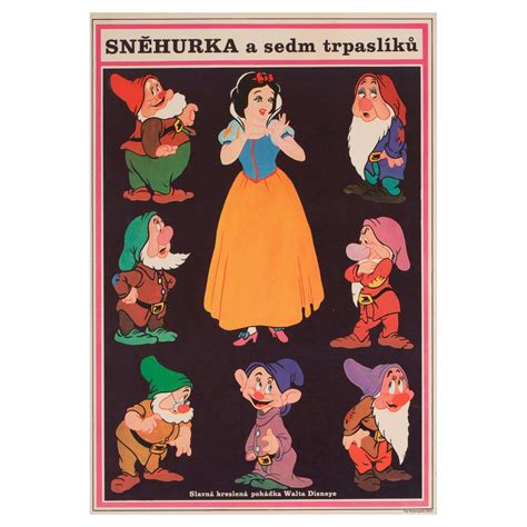 Snow White And The Seven Dwarfs R Czech A Film Poster In Antique Posters