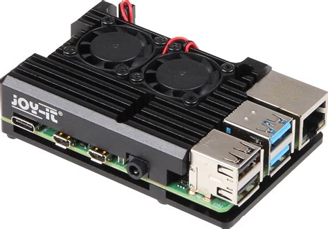 Joy It Rb Alucasep407fan Armor Case Block Active Para Raspberry Pi 4 B