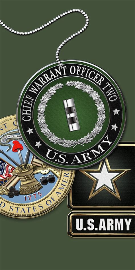 U S Army Chief Warrant Officer Two Cw2 Rank Insignia With Army Seal