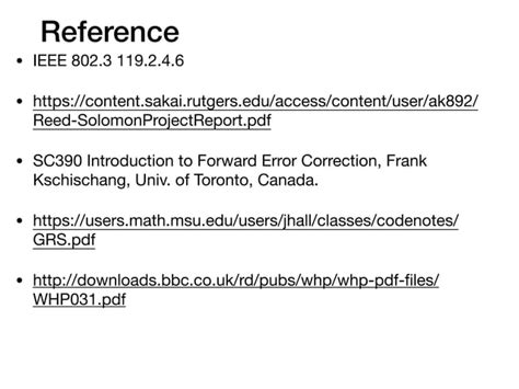 Understanding Reed Solomon Code Pdf