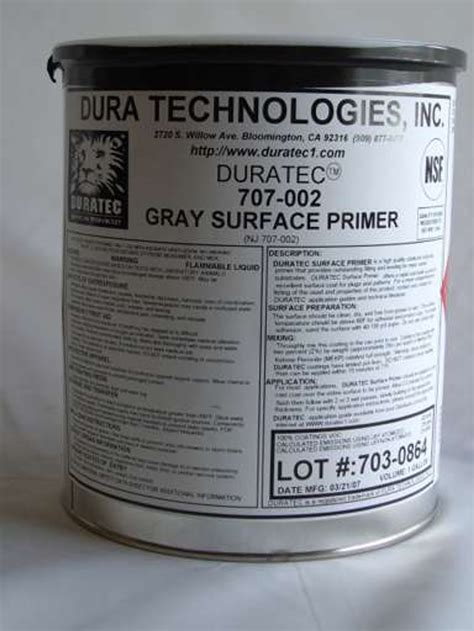 Gallon Duratec Gray Surfacing Primer Fiberglass Supply