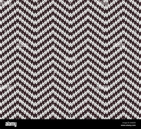 Seamless Knitting Zigzag Pattern Stock Photo Alamy