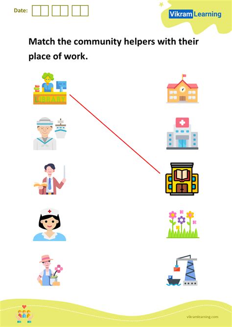 Download Match The Community Helpers With Their Place Of Work