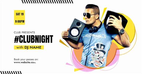 Club Night Linkedin Posts Design Templates
