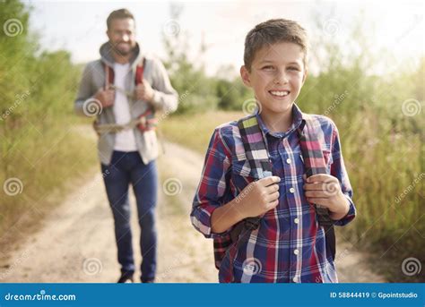 Dad With His Son Exploring New Places Stock Image Image Of Exploration Season 58844419