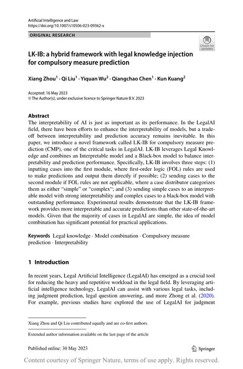 Lk Ib A Hybrid Framework With Legal Knowledge Injection For Compulsory Measure Prediction