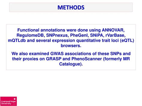 Functional Annotations Of Ppt Download