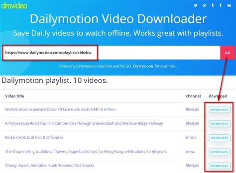 How To Download Dailymotion Playlist To Mp4 Videos In Batches