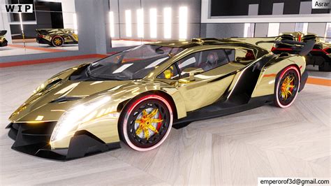 Gold Lamborghini Veneno