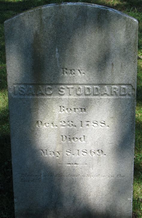 Rev Isaac Stoddard 1788 1869 Find A Grave Memorial