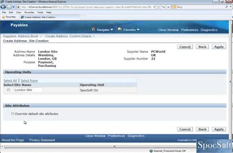 Create Standard Supplier In Oracle R12 Part 1 Youtube