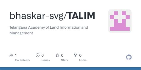 Github Bhaskar Svg Talim Telangana Academy Of Land Information And
