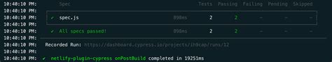 Run Cypress Tests On Netlify Using A Single Line