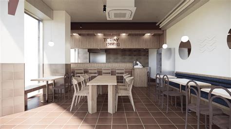 빈티지 카페 And 레스토랑 3d 공간디자인 3d 공간 모델링 포트폴리오 크몽