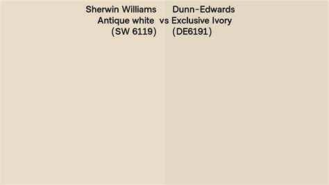 Sherwin Williams Antique White Sw 6119 Vs Dunn Edwards Exclusive