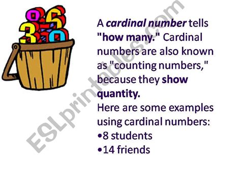 Cardinal Ordinal And Nominal Numbers