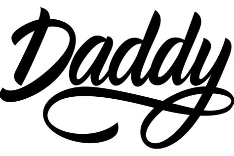 Daddy Lettering Handwritten Inscription Graphic By Pch Vector