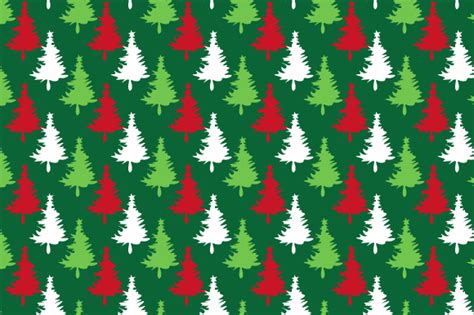 Simple Christmas Tree Pattern Design Graphic By Sasqia Creative