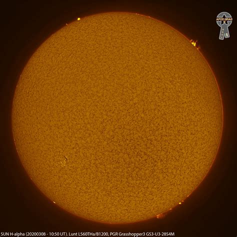 Sole In H Alpha Apod Grag