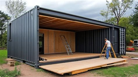 Man Builds Amazing Diy Container Home With A Rooftop Terrace Low Cost
